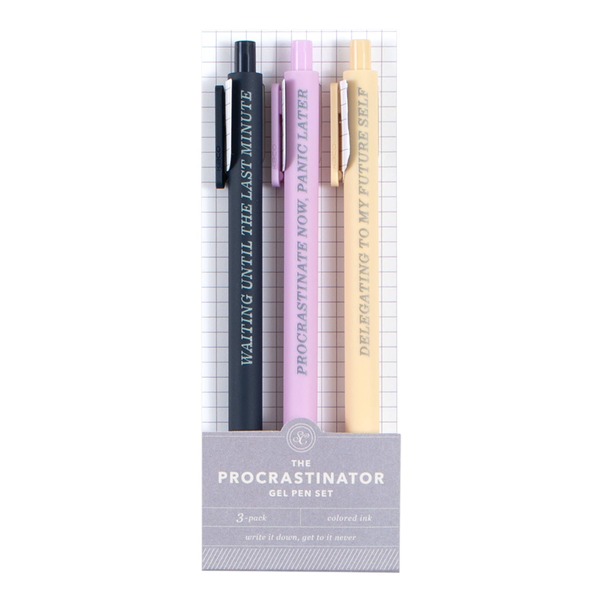 The Procrastinator Pen Set – Seventh Shelf